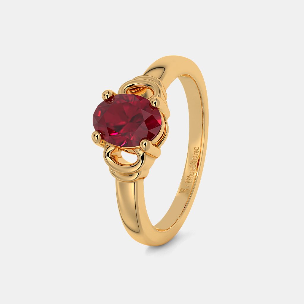 bluestone ruby ring