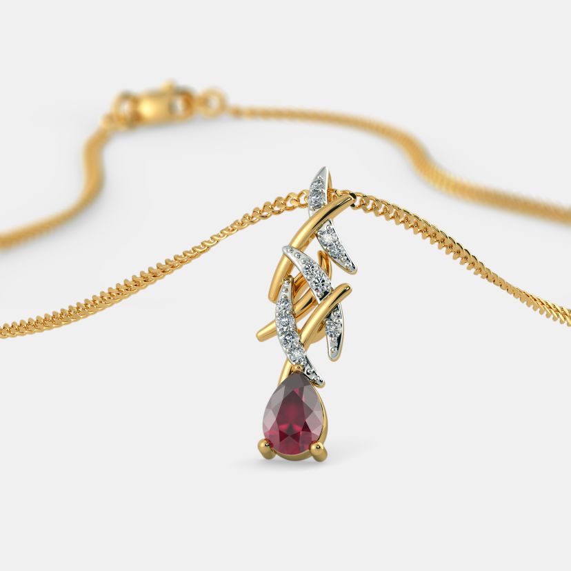 bluestone ruby pendant