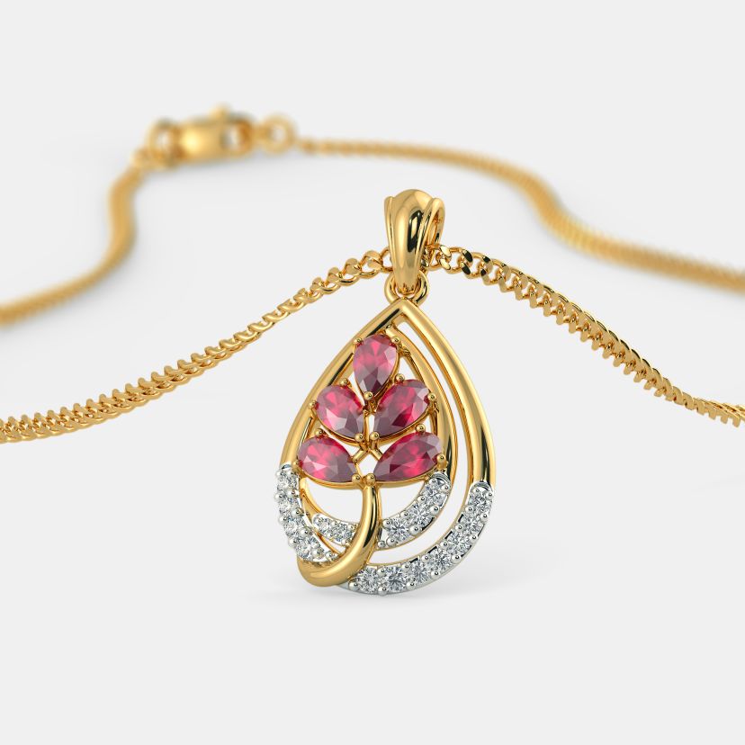 bluestone ruby pendant
