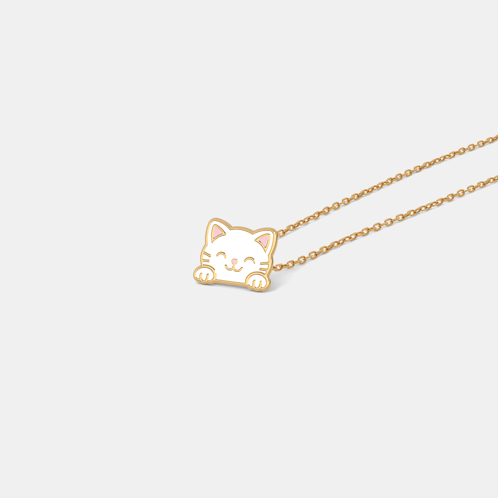 The Whiskerlet Cat Kids Pendant | BlueStone.com
