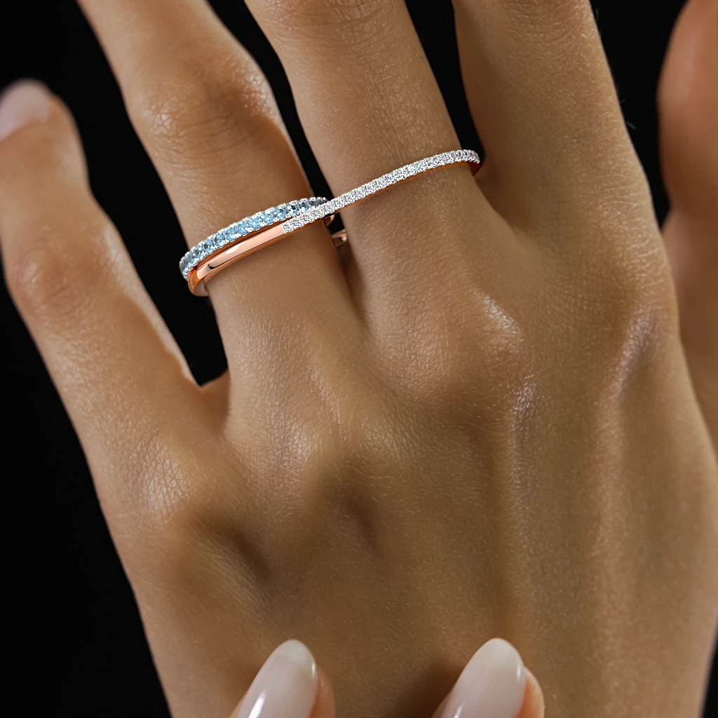 The Dueto Multi Finger Ring | BlueStone.com