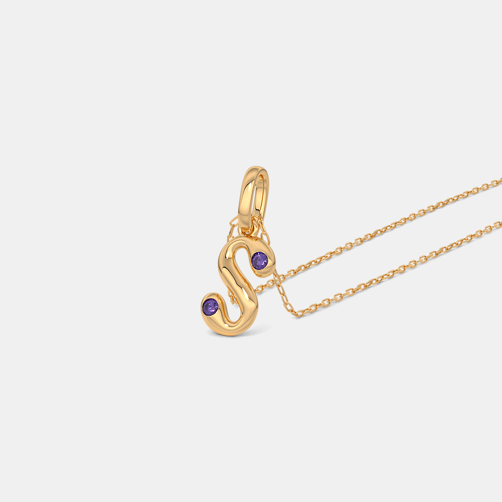 The Skae S Initial Pendant | BlueStone.com