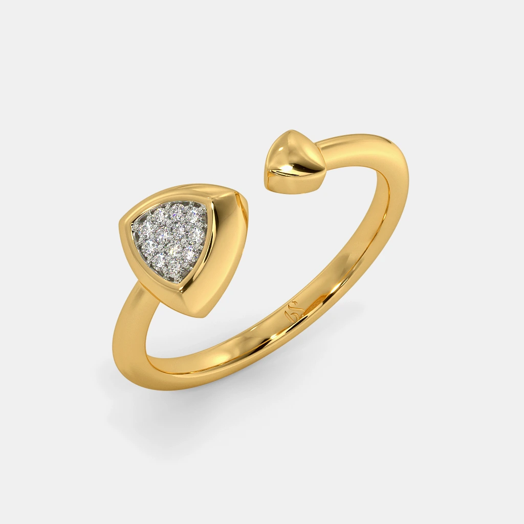 The Barett Pave Top Open Ring | BlueStone.com