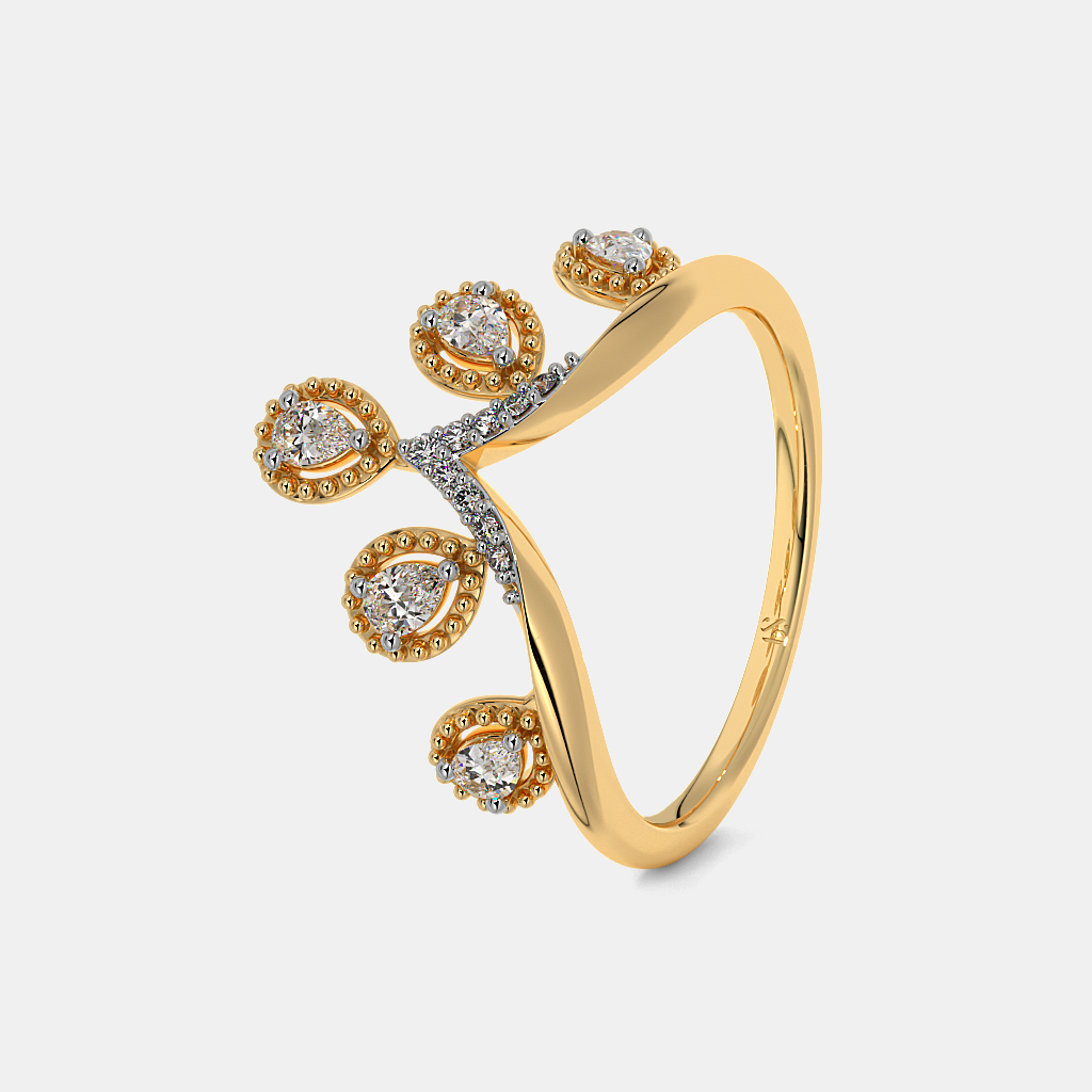 The Sacred Tree Chevron Ring | BlueStone.com