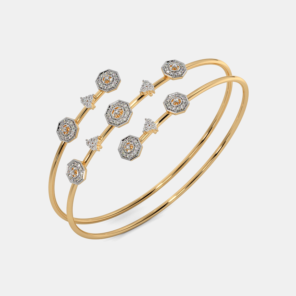 The Zora Twister Bangle | BlueStone.com