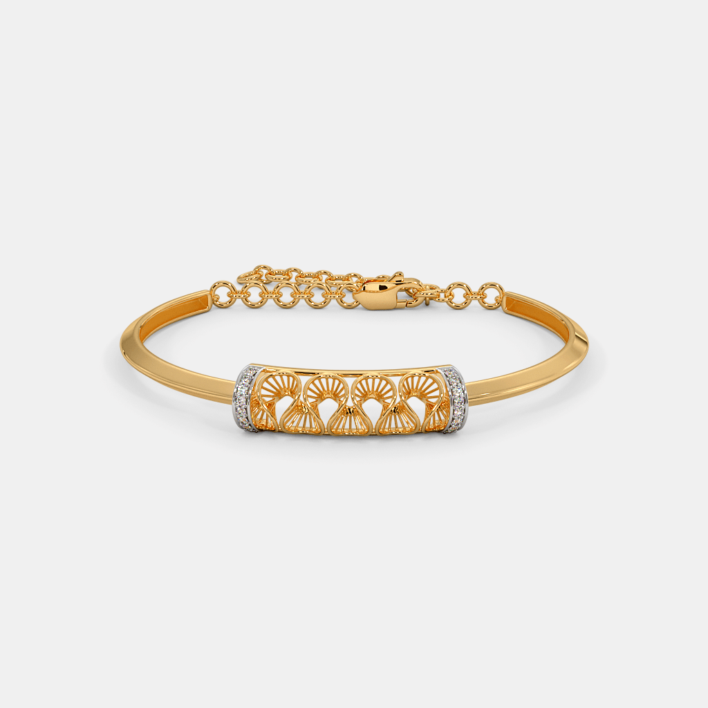 The Liriel Oval Bangle | BlueStone.com