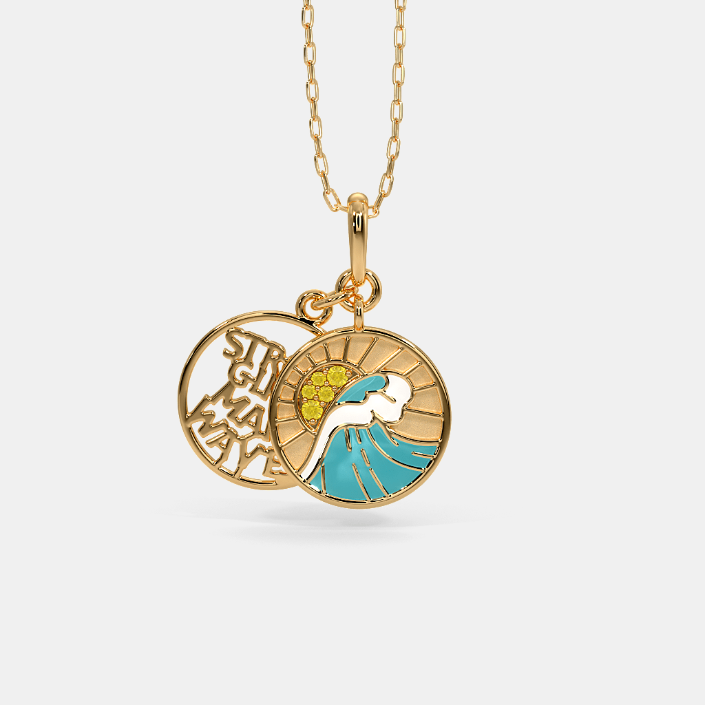 The Barbie Sea Sparkle Pendant | BlueStone.com