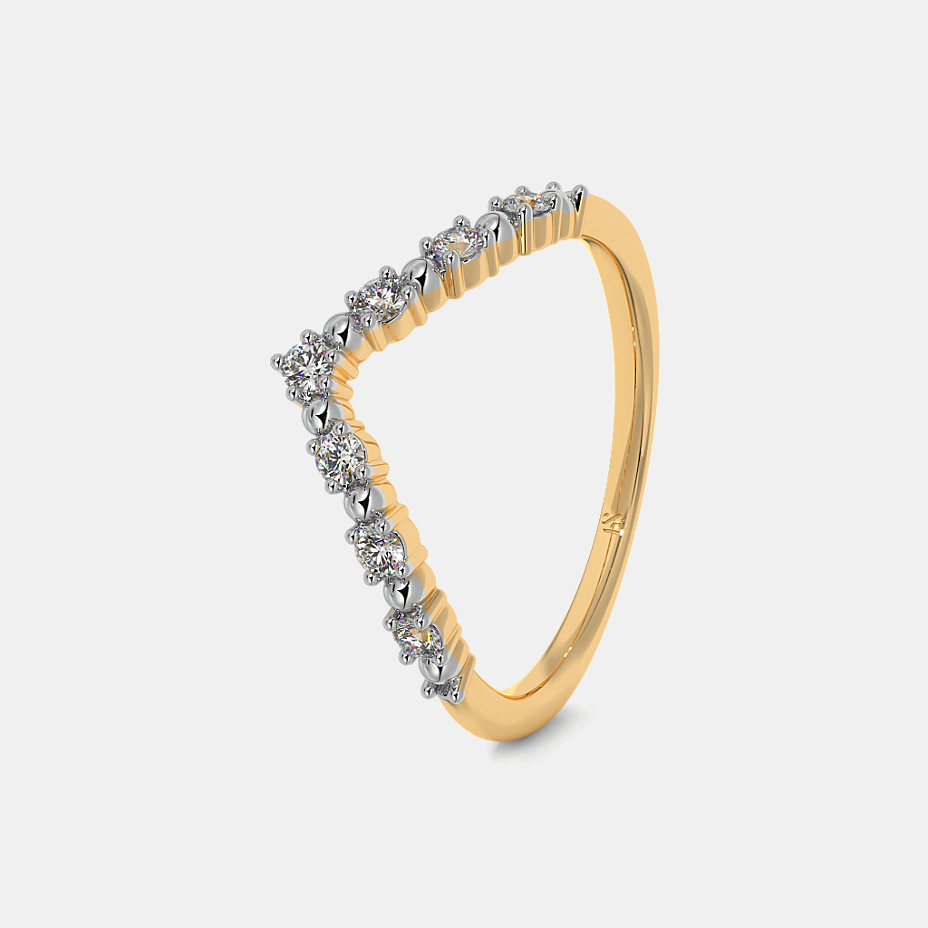 The Liliya Chevron Ring | BlueStone.com