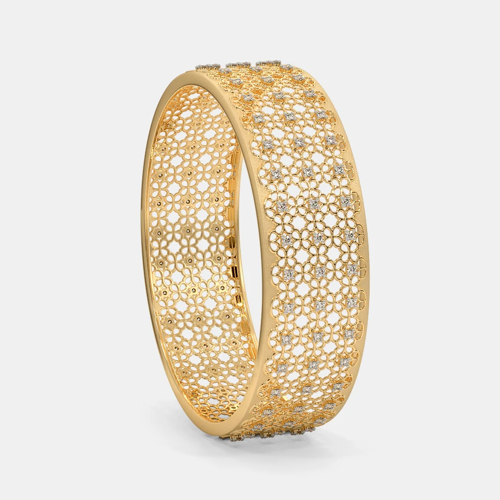 The Maxiene Round Bangle | BlueStone.com