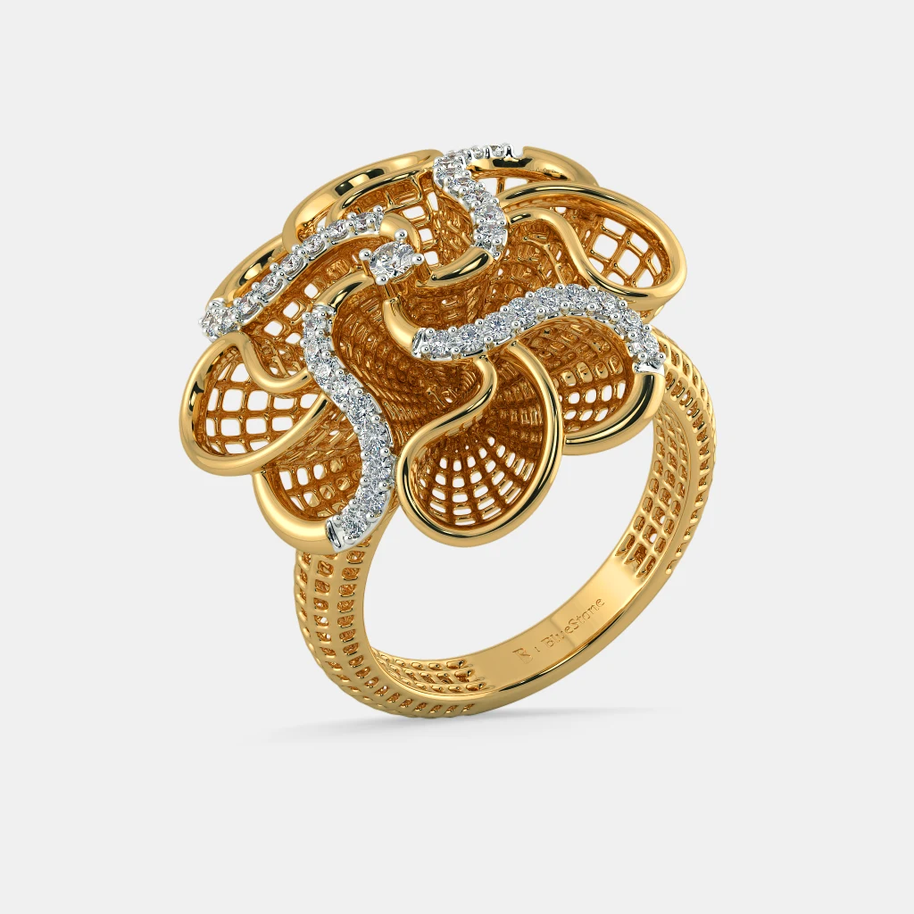 The Rose Lattice Ring | BlueStone.com