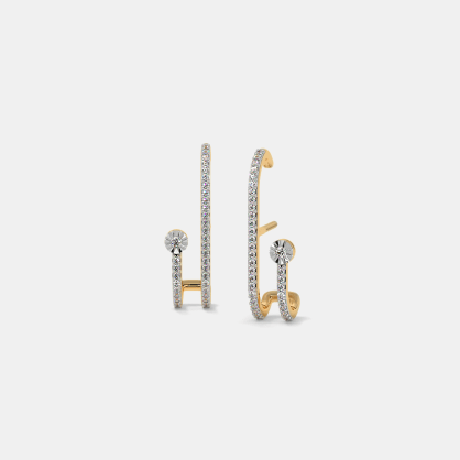 The Luxer J Hoop Earrings | BlueStone.com