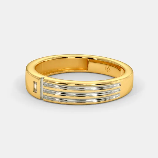 Buy 150+ Men's Gold Band Rings Designs Online | BlueStone.com - India's ...