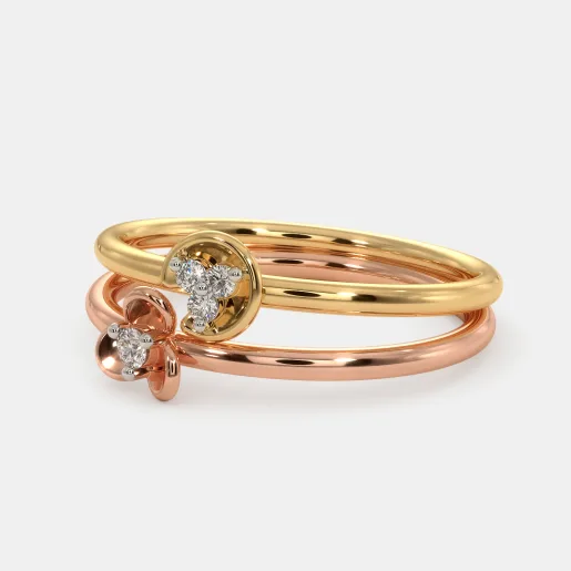 Buy 50+ Stackable Rings Designs Online | BlueStone.com - India's #1 Online Jewellery Brand