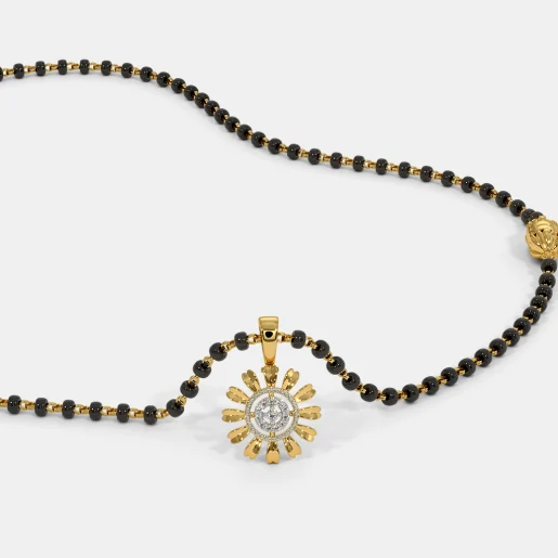 Buy Latest Diamond Mangalsutra Designs Online - BlueStone